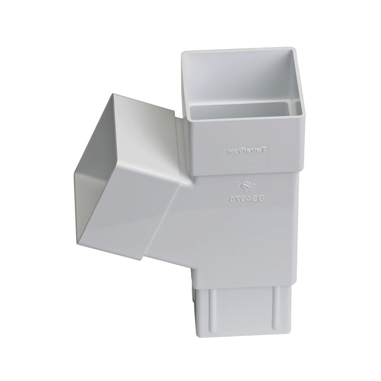 white square plastic downpipe