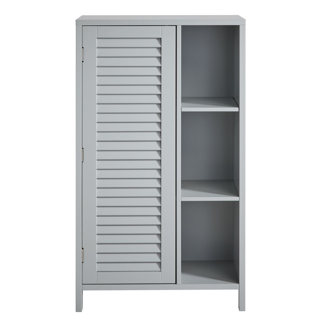Eddie Louvre Console Unit Grey | Woodie's