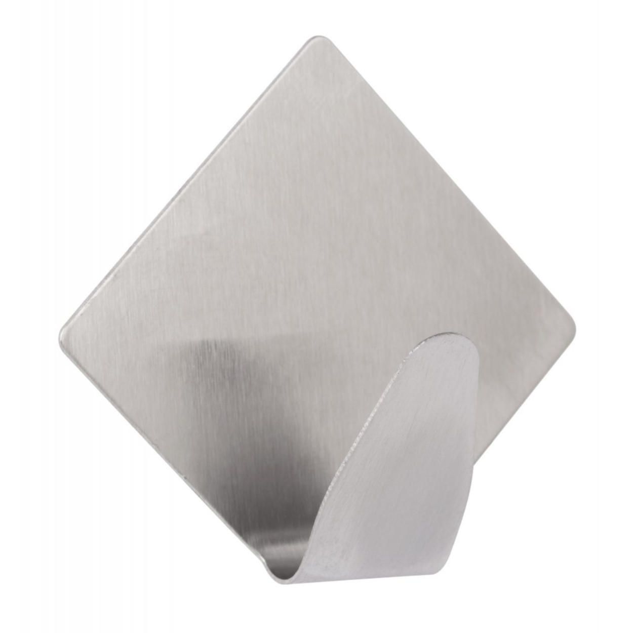 Rhombus Hook Self Adhesive Stainless Steel 2 Pack | Woodie's