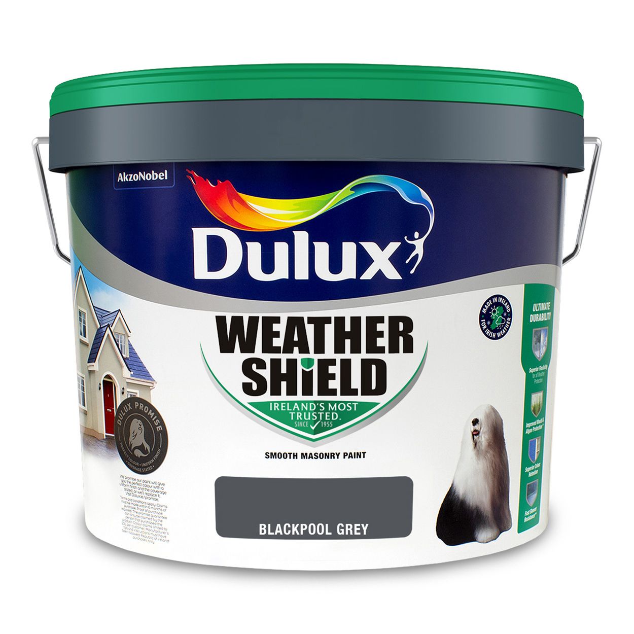 Dulux Weathershield Smooth Masonry Blackpool Grey 10L | Woodie's